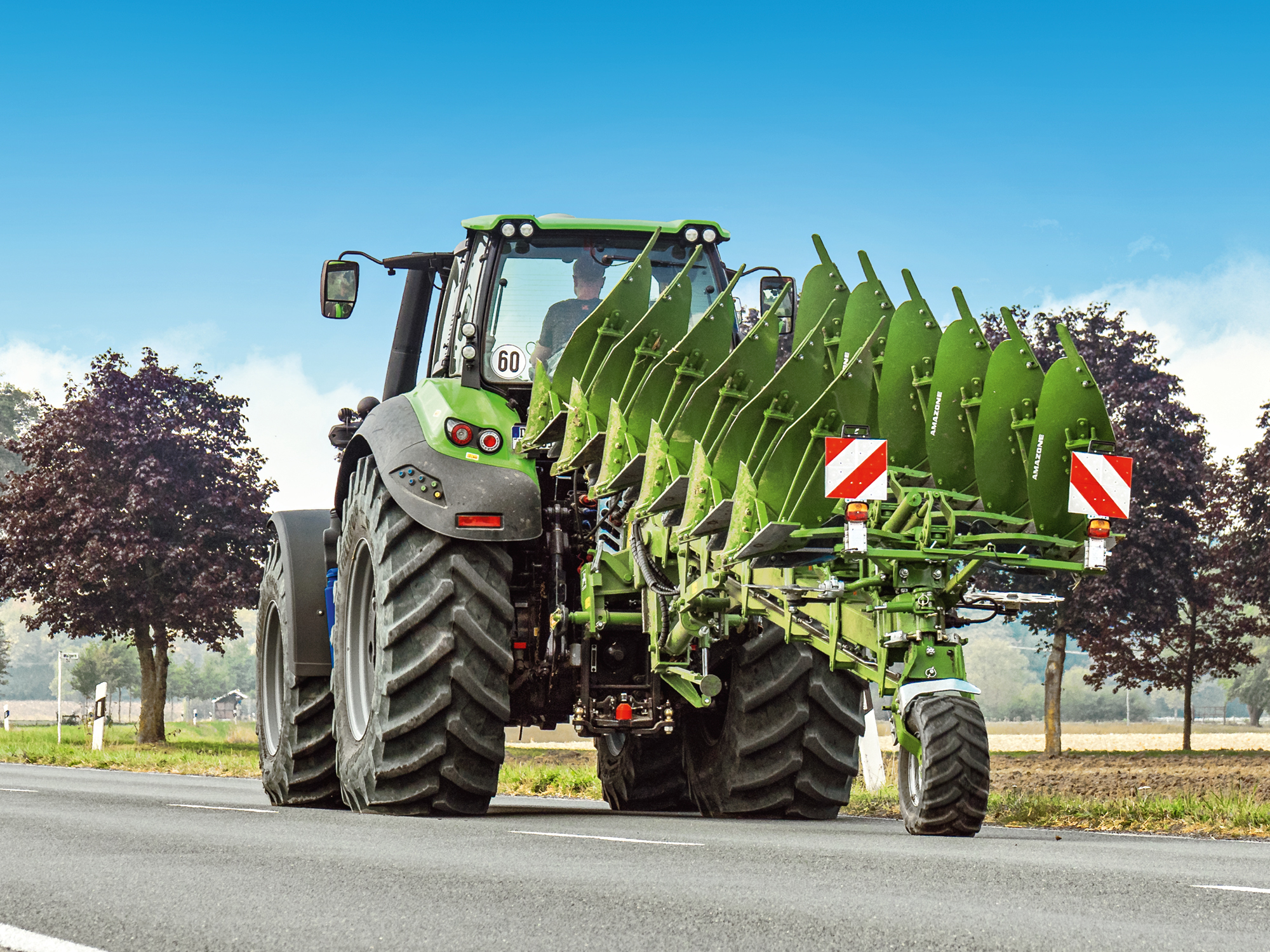 Cayros mounted reversible ploughs