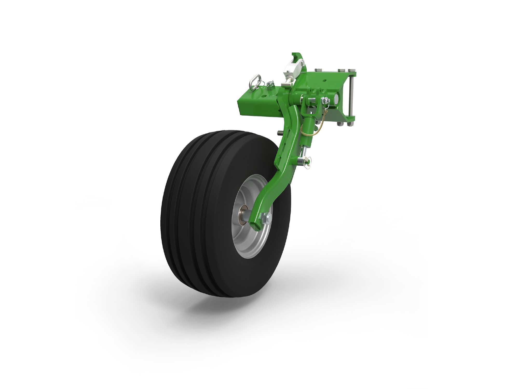 Combi wheel ar the rear, Ø 680 mm air filled tyre
