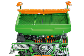 Large-capacity seed hopper – Efficient, lightweight and highly effective!