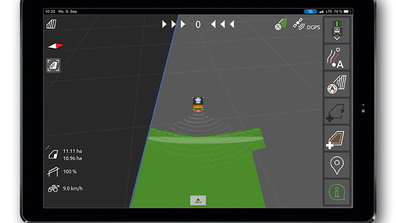 Perfection for precision fertilisation: TS spreading system